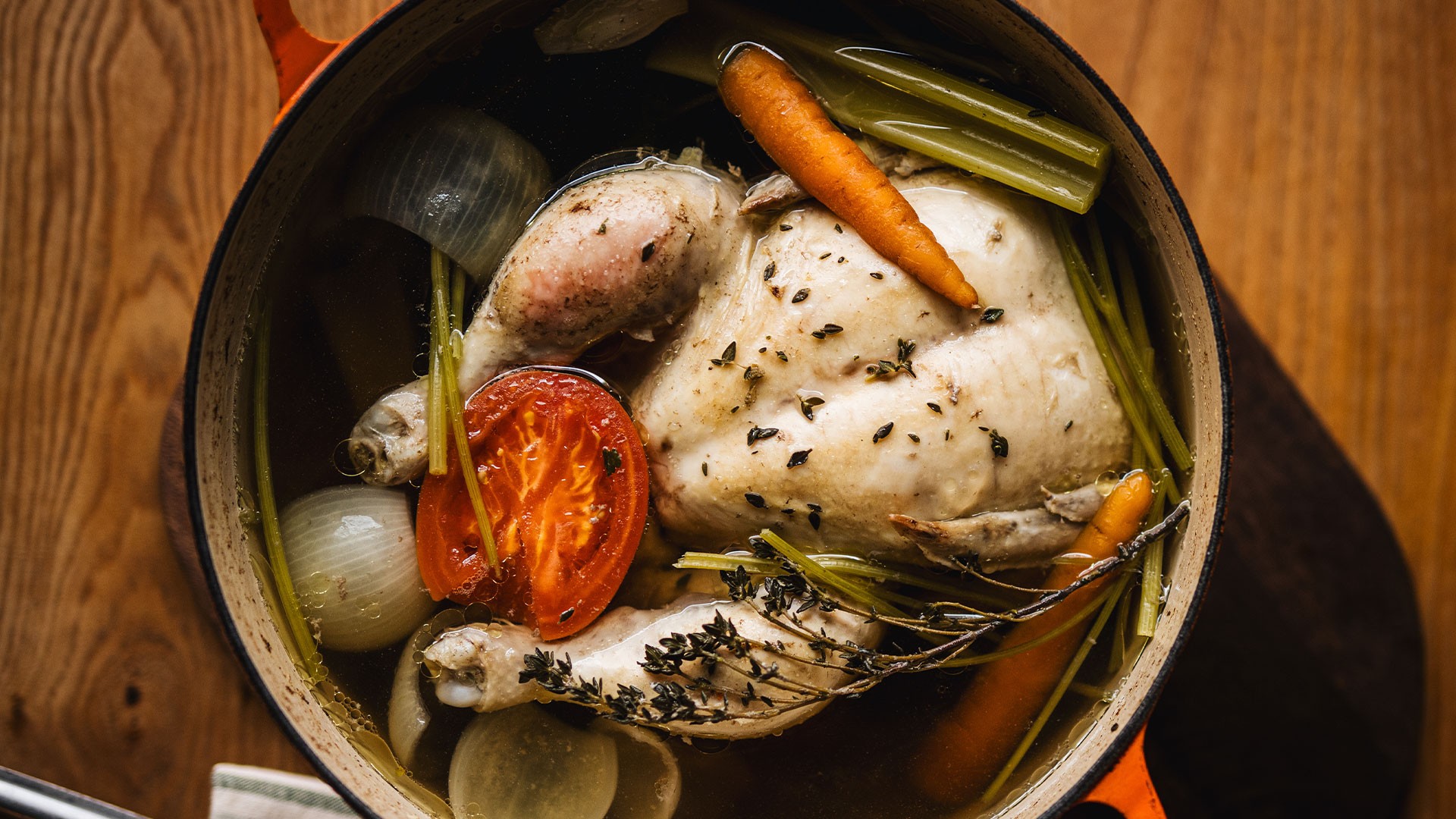Brodo di pollo (bouillon de poulet maison) - Stefano Faita