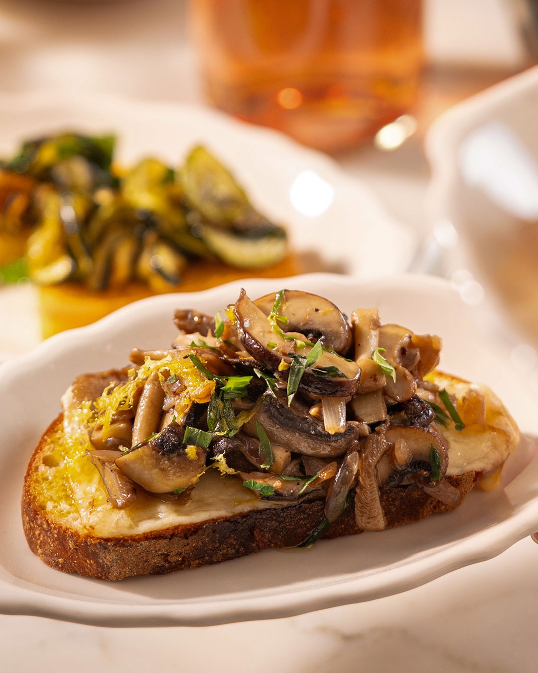 Crostone aux champignons - Stefano Faita